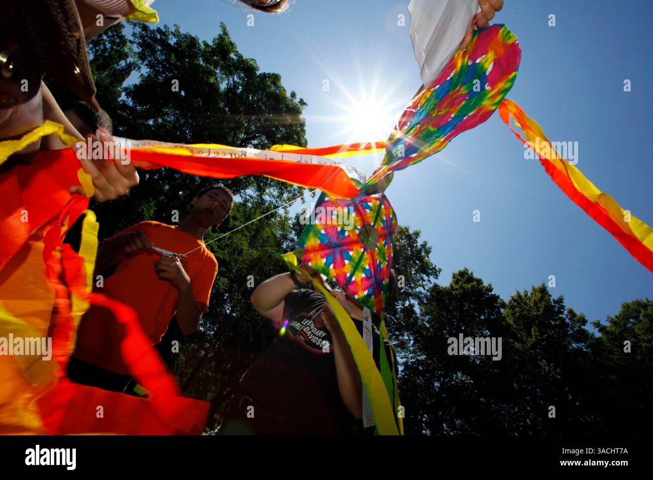 RECORD DATE NOT STATED kite flying as a summer leisure activity in ...