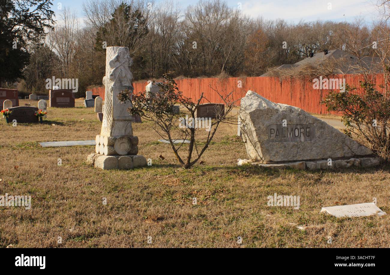 Bullard TX - January 16, 2025: Historic Headstones at City Cemetery ...