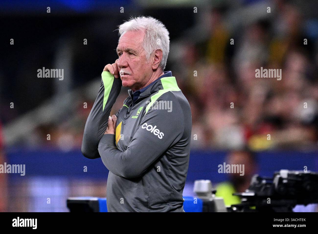 Sydney, Australia. 04th Apr, 2025. Matildas interim coach Tom Sermanni ...