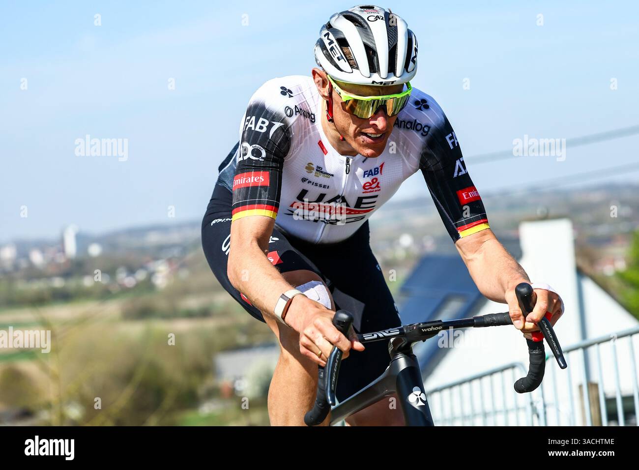 Kluisbergen, Belgium. 04th Apr, 2025. German Nils Politt of UAE Team ...