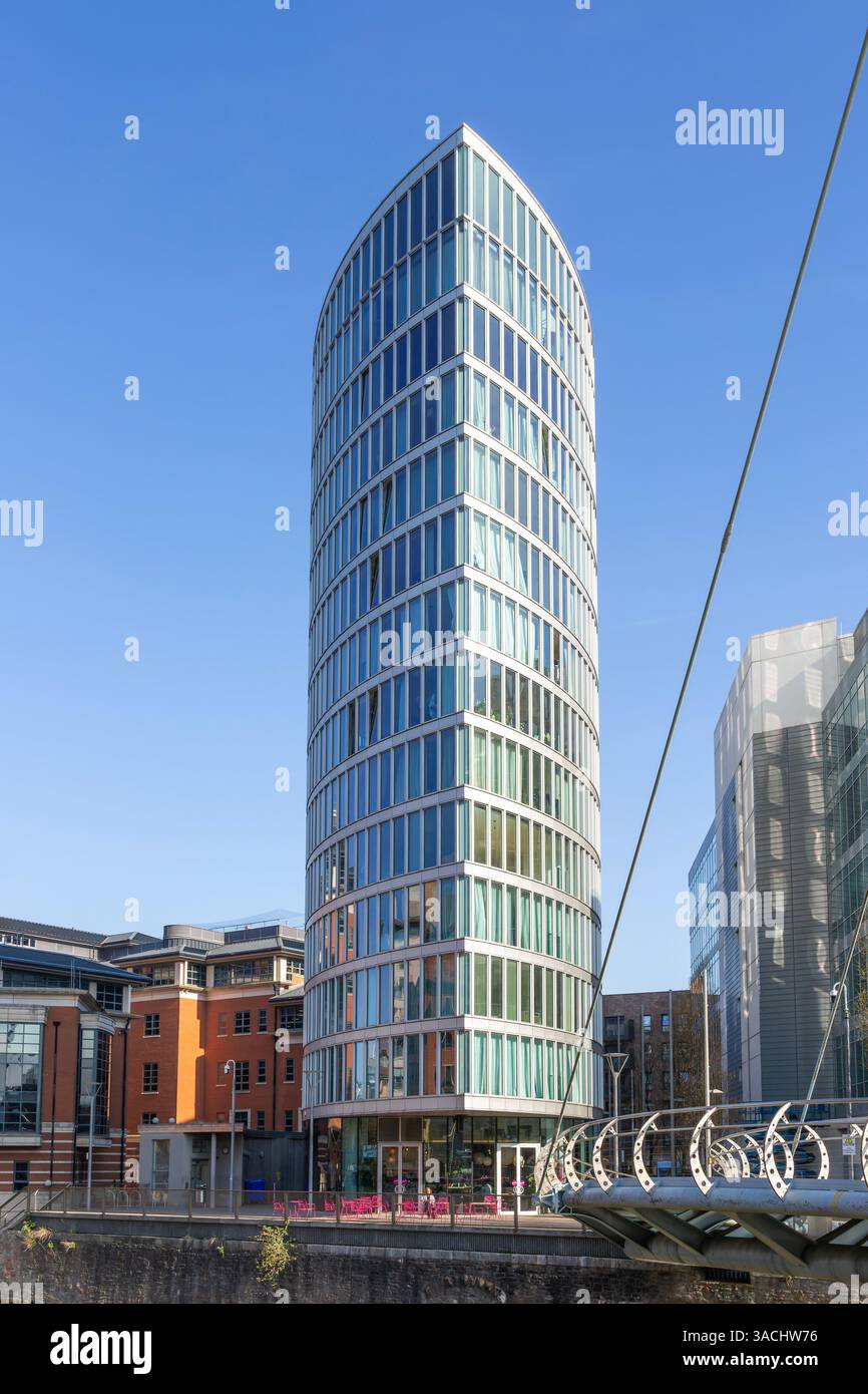 Modern architecture of The Eye apartment block building, Valentine ...