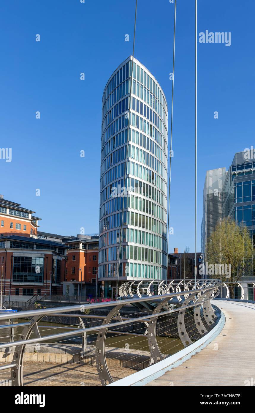 Modern architecture of The Eye apartment block building, Valentine ...
