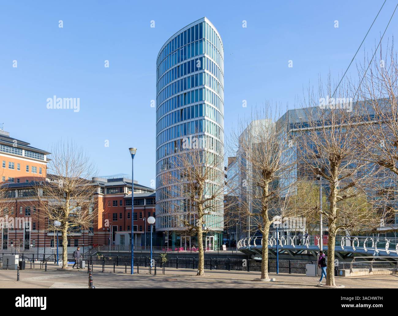 Modern architecture of The Eye apartment block building, Valentine ...