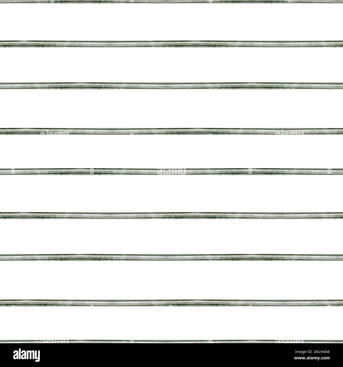 Pattern dark green stripes, lines. Watercolor illustration geometric ...
