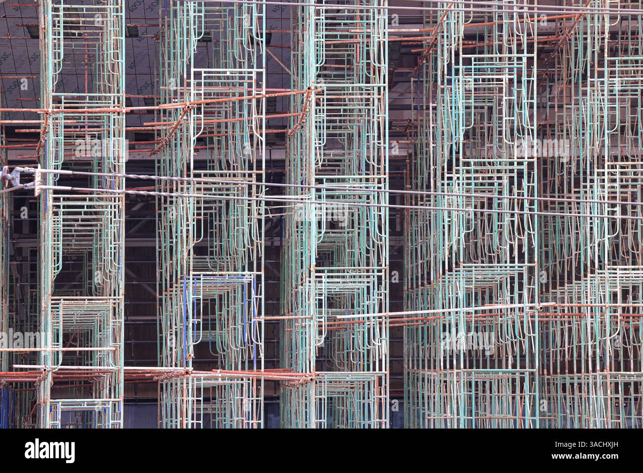 A large number of scaffoldings are used in large construction projects ...