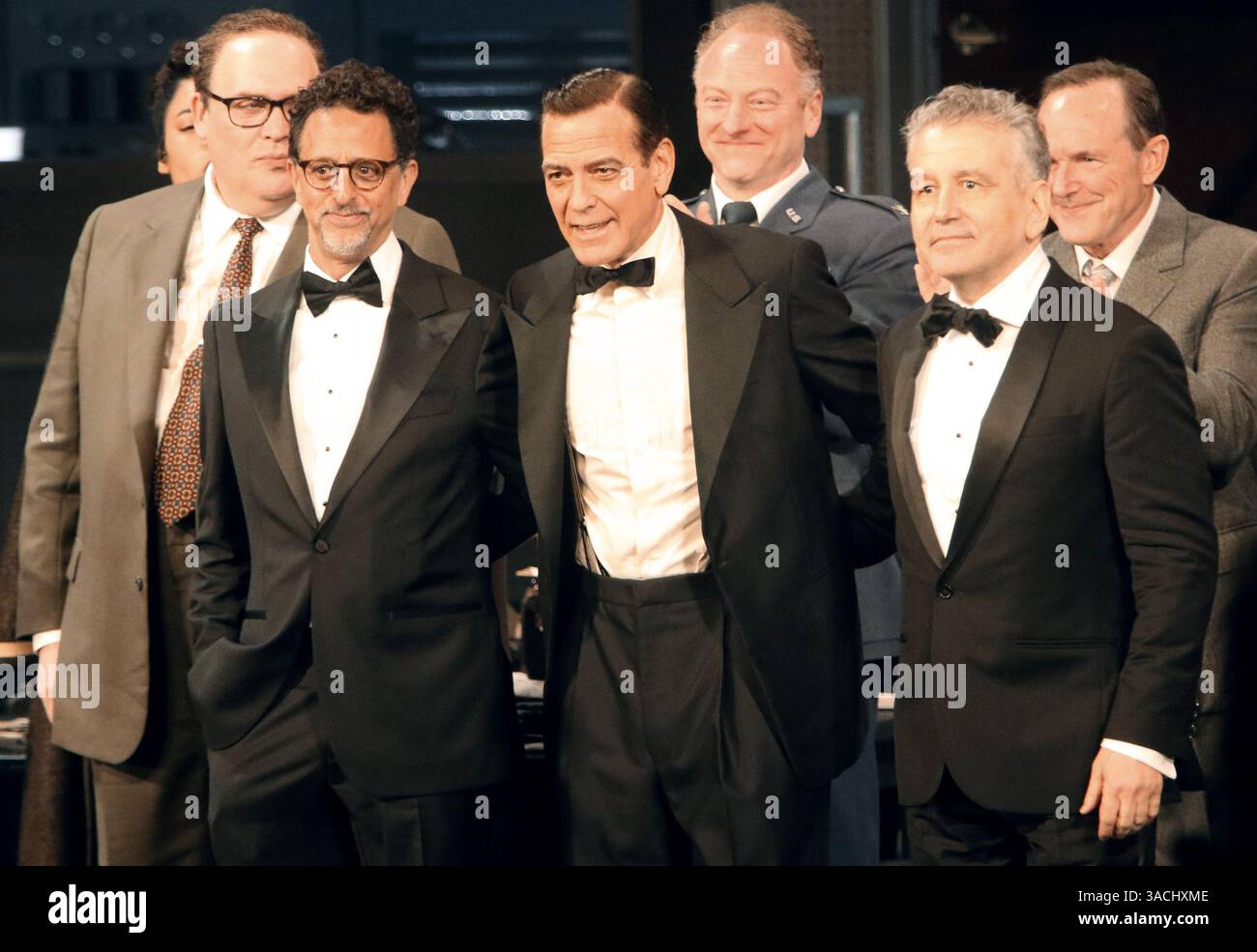New York, NY, USA. 3rd Apr, 2025. Grant Heslov, George Clooney and ...