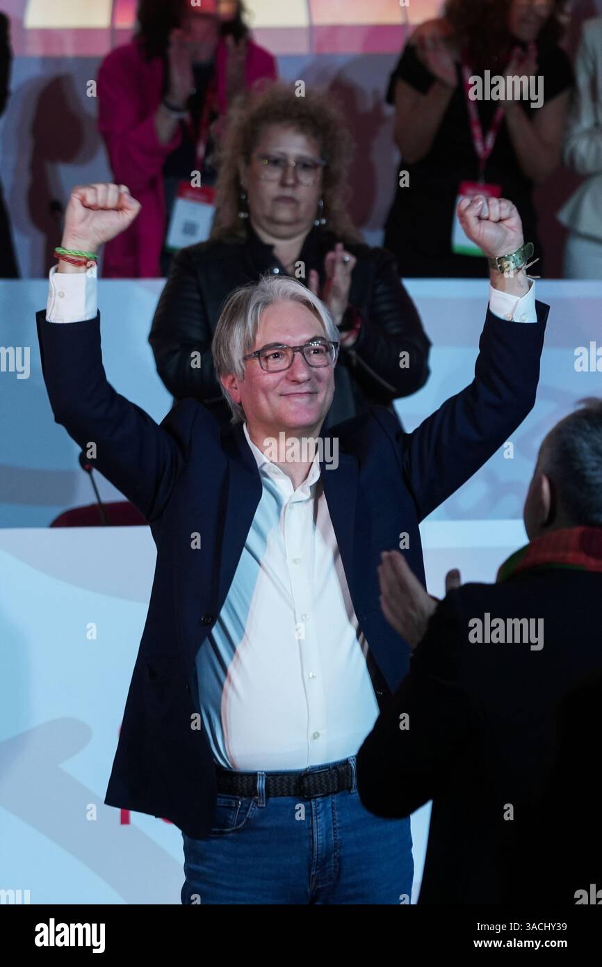 The newly elected secretary general of UGT-PV, Tino Calero, during the ...