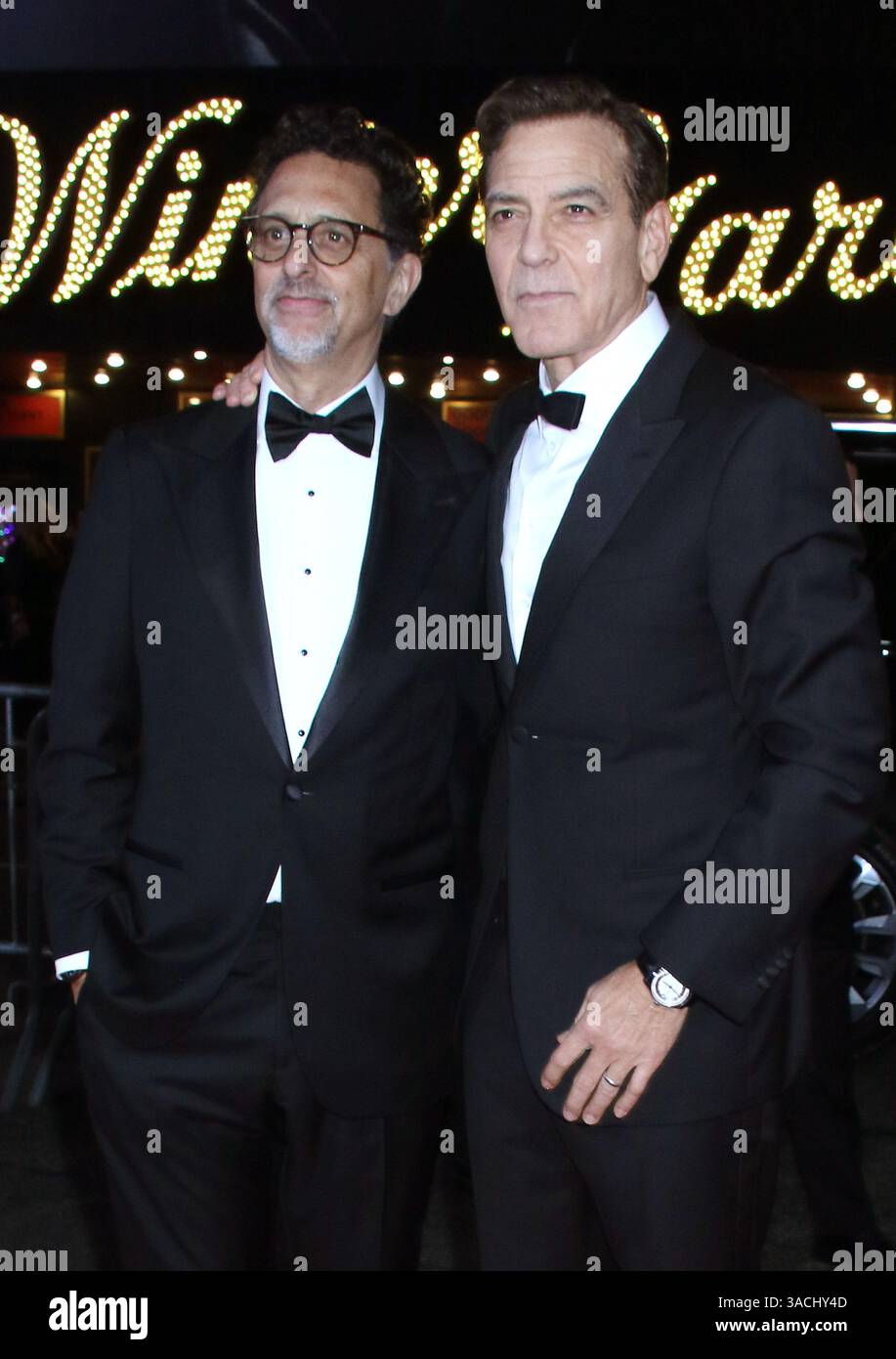New York, NY, USA. 3rd Apr, 2025. Grant Heslov and George Clooney at ...
