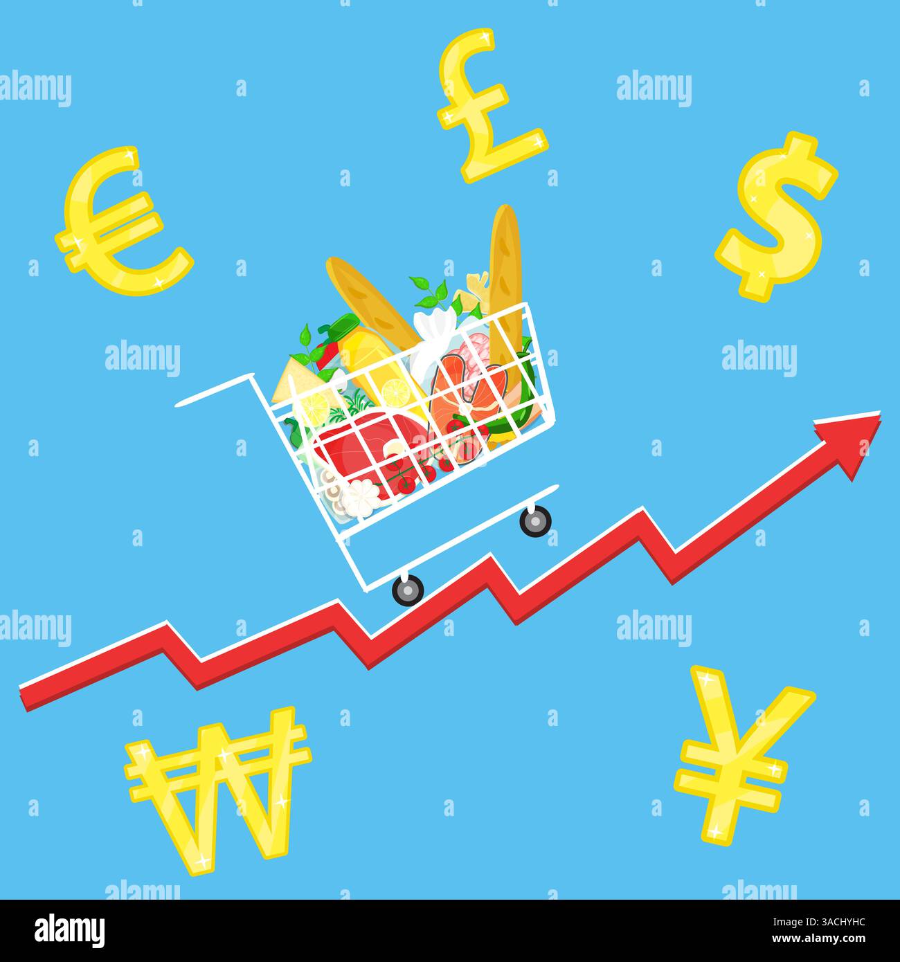 Inflation icons Stock Vector Images - Alamy