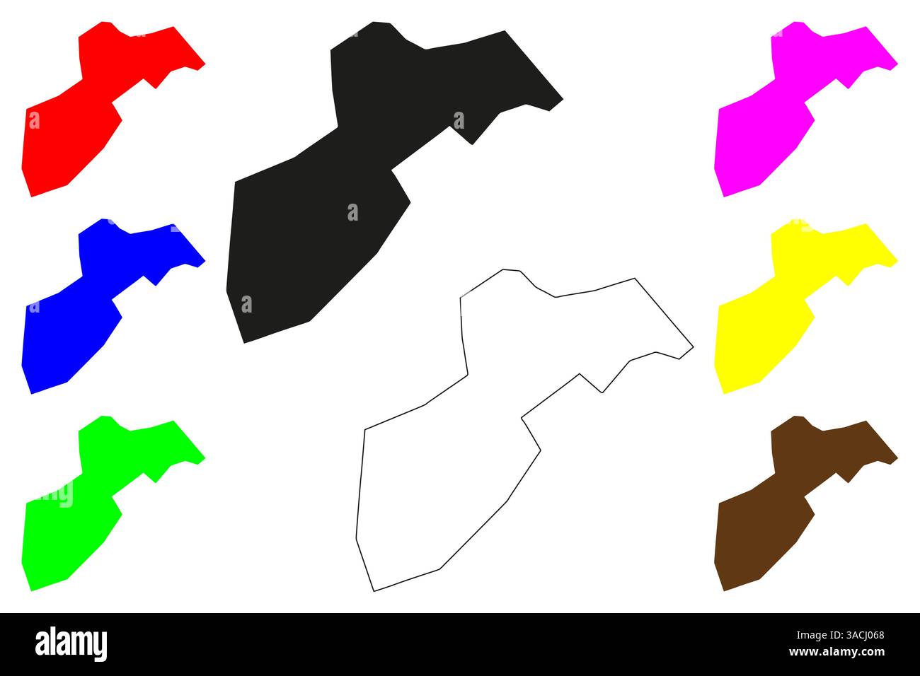 Fatehpur Sikri city (Republic of India, State of Uttar Pradesh) map vector illustration ...