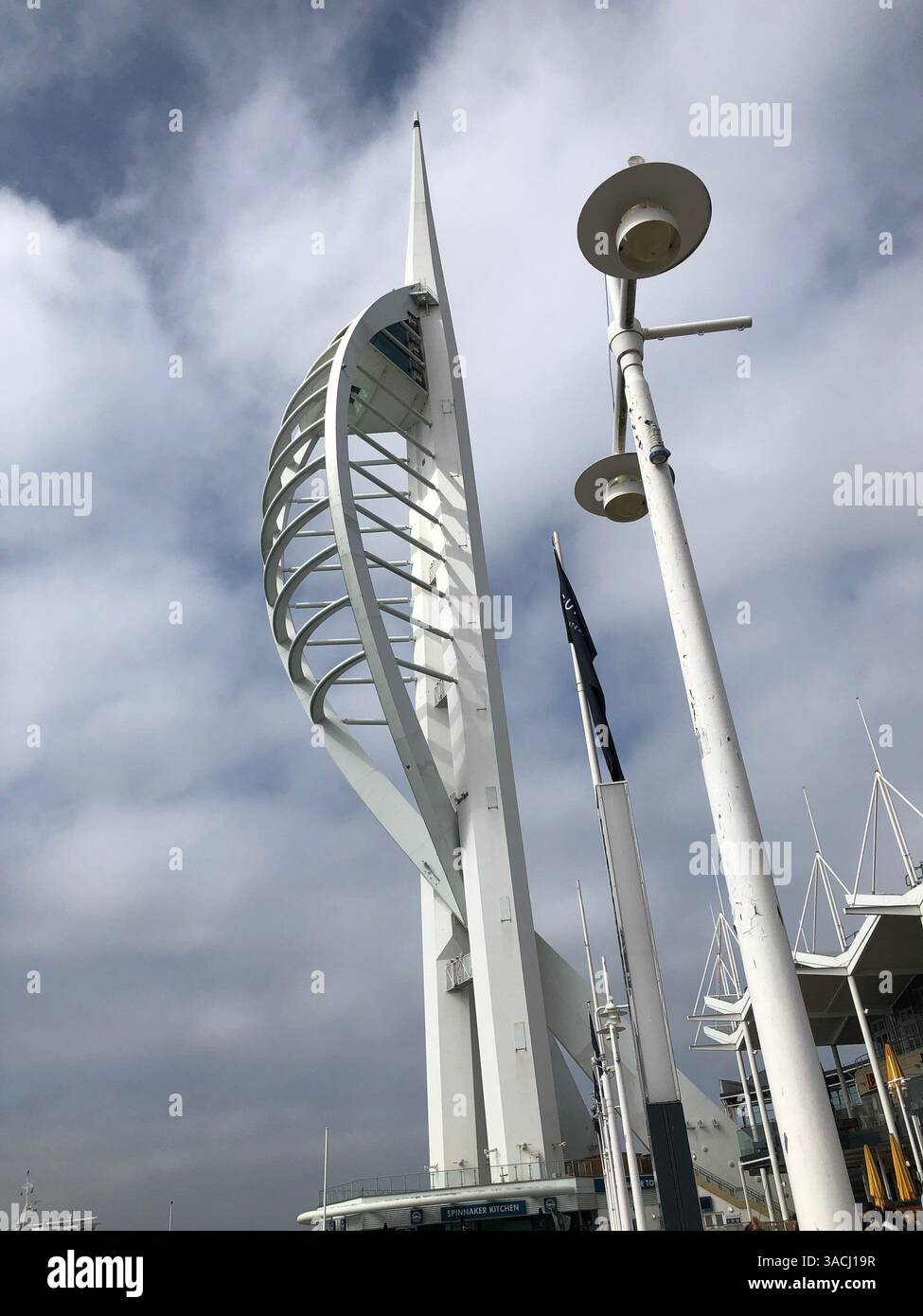 Spinnaker tower is a 170-metre high landmark observation tower in ...