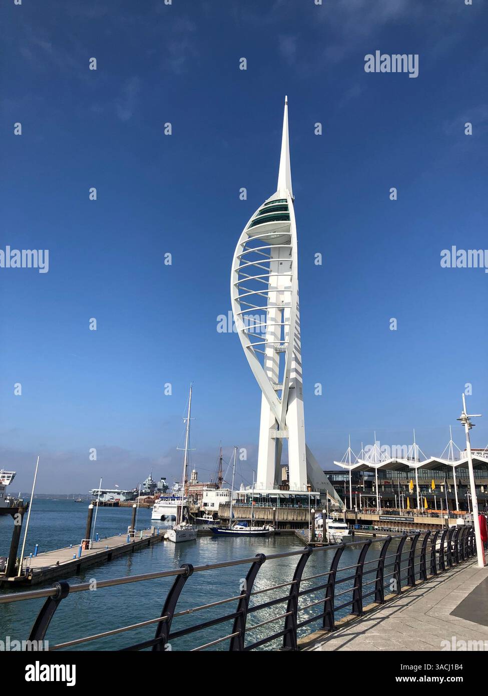 Spinnaker tower is a 170-metre high landmark observation tower in ...