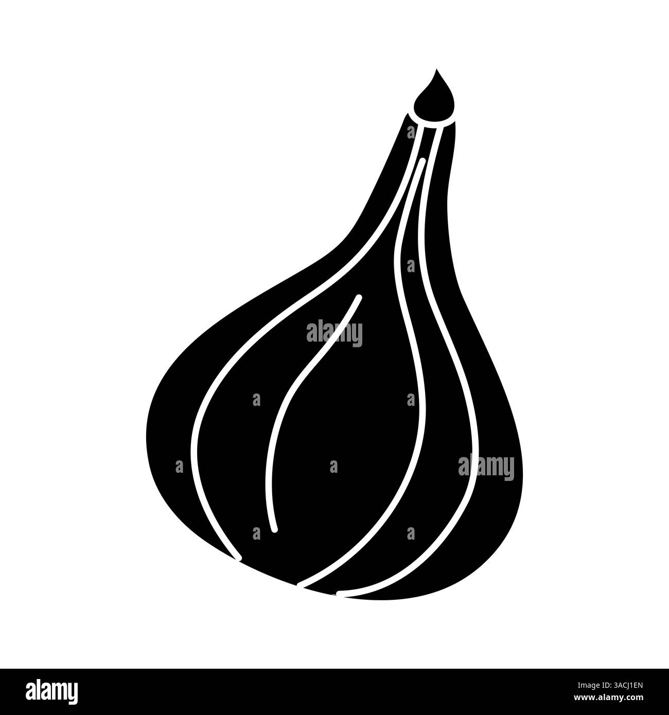 Onion silhouette design for culinary art and decor Stock Vector Image ...