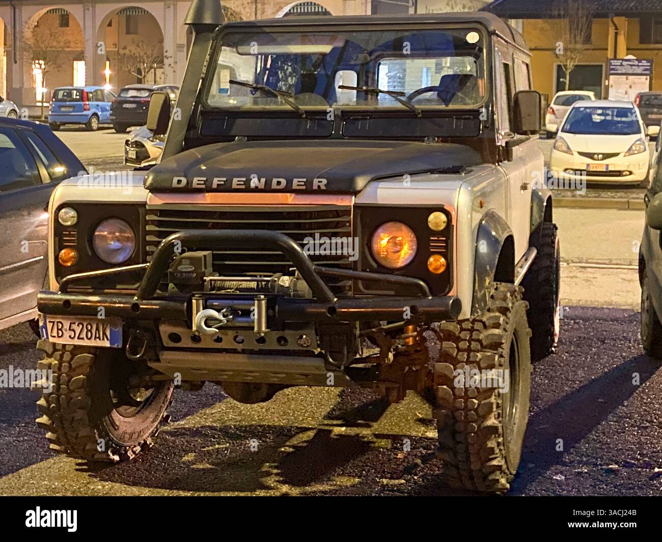 Crema, Italy - March 2nd 2025 Customized Land Rover Defender 90 ...
