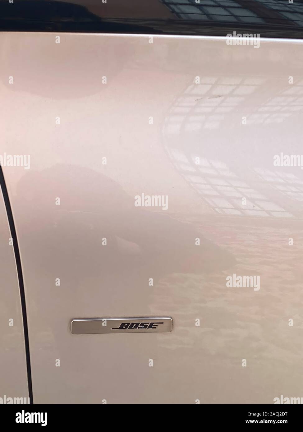 Crema, Italy - March 2nd 2025 Close up view of the Bose logo on the ...