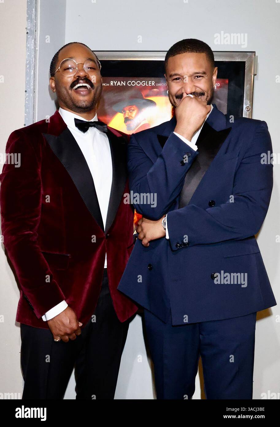 New York, NY, USA. 3rd Apr, 2025. Ryan Coogler and Michael B. Jordan at ...