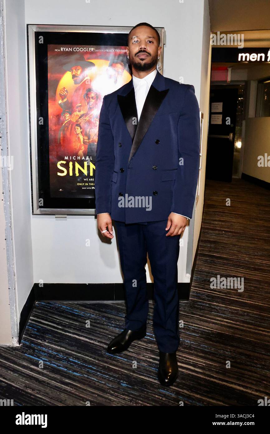 New York, NY, USA. 3rd Apr, 2025. Michael B. Jordan at the Warner Bros ...