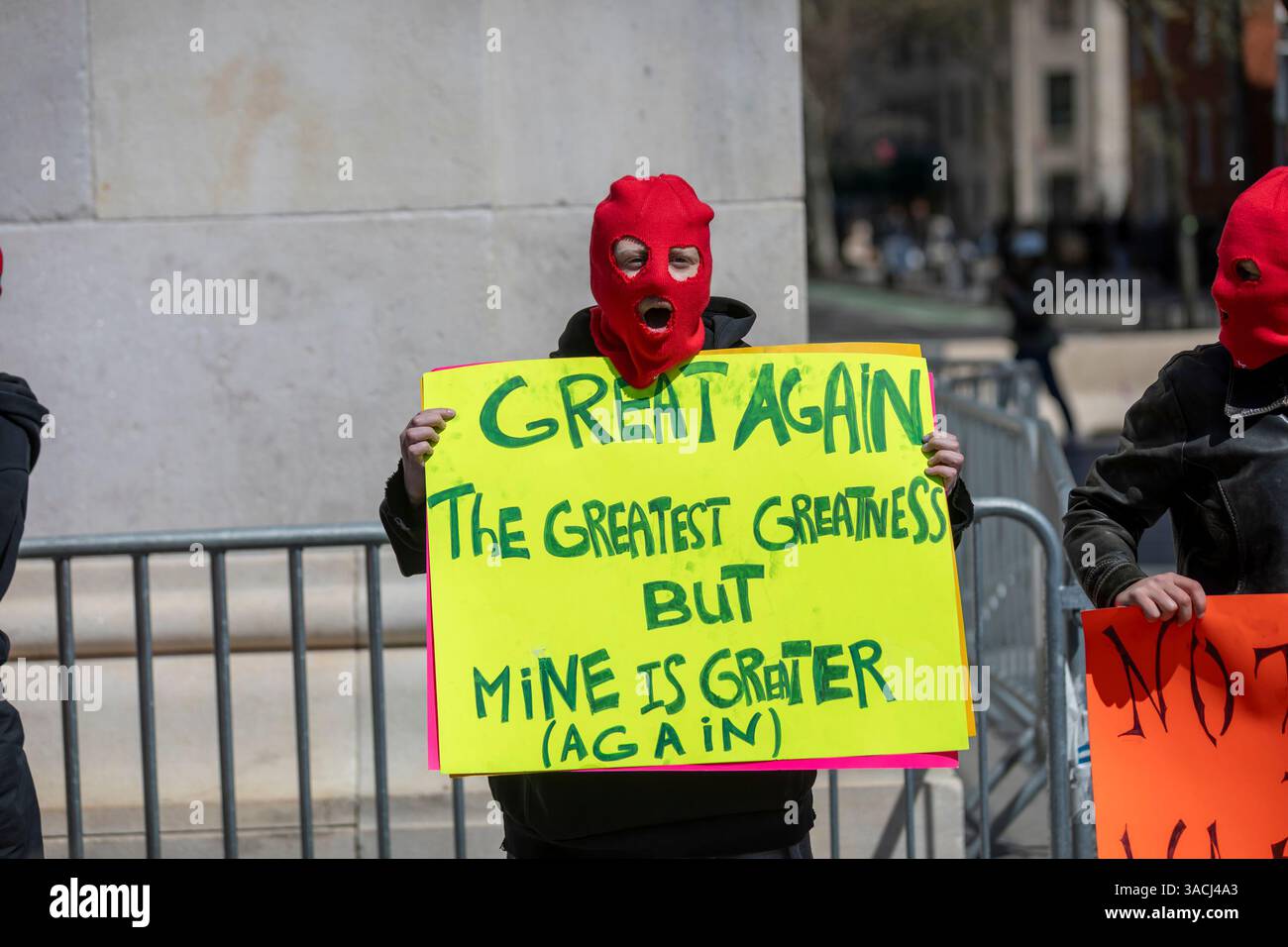 The Russian feminist performance art group Pussy Riot, stages a pro ...