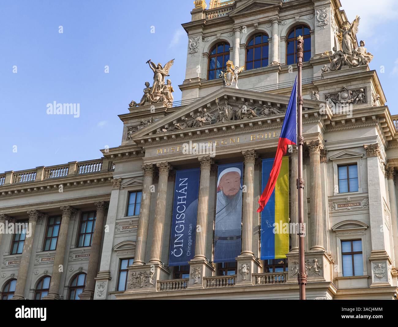 Prague, Czech Republic - March 25, 2025: Czech republic and ukrainian ...