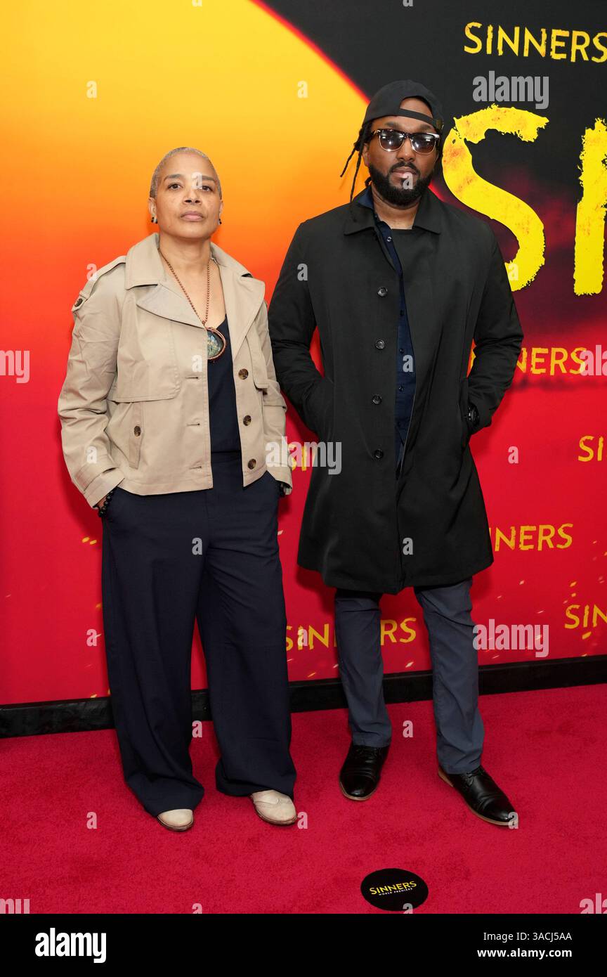 Lin Que Ayoung und Rashad Frett bei der Premiere des Kinofilms 'Sinners ...