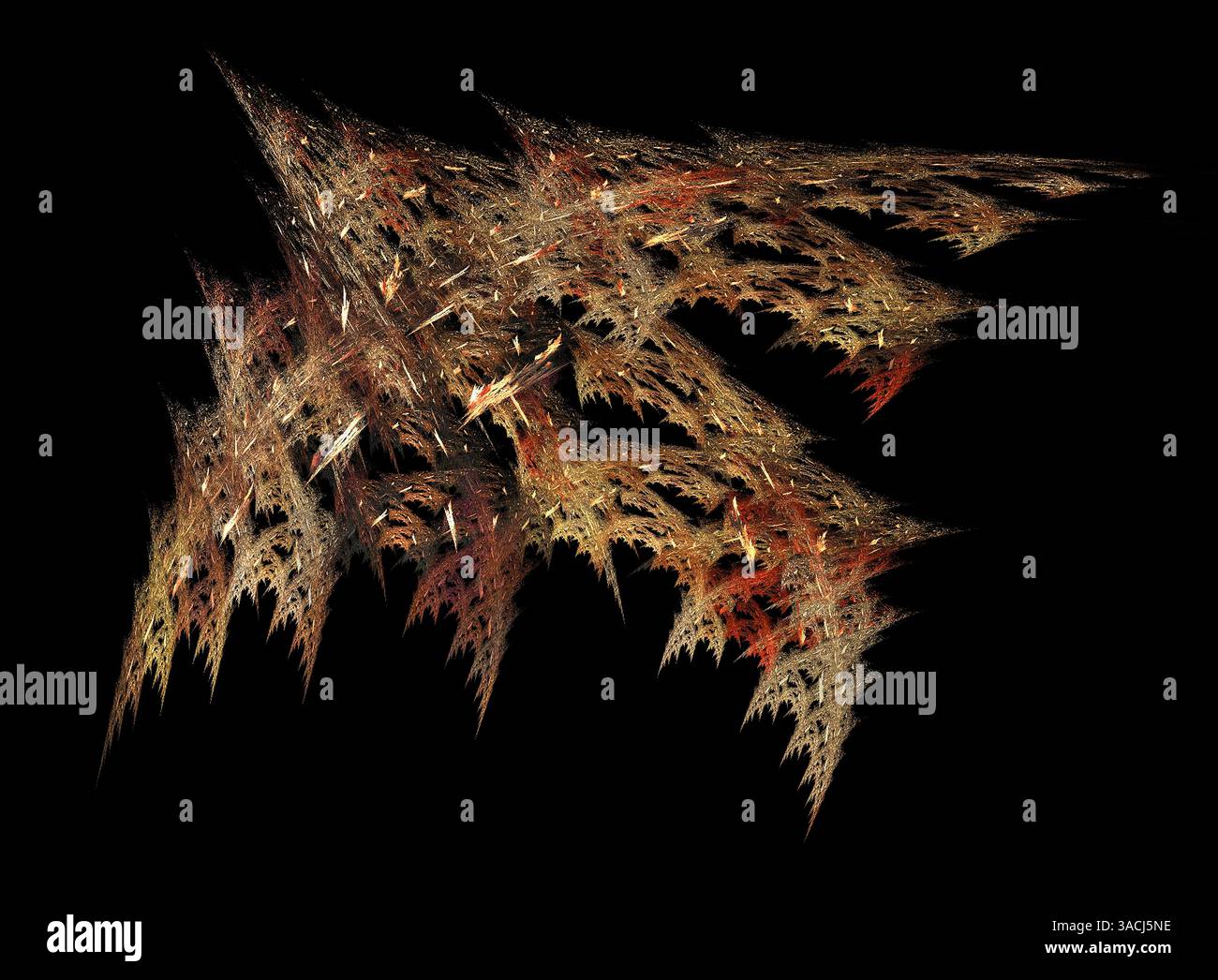 Fractal Bird In Flight Stock Photo - Alamy