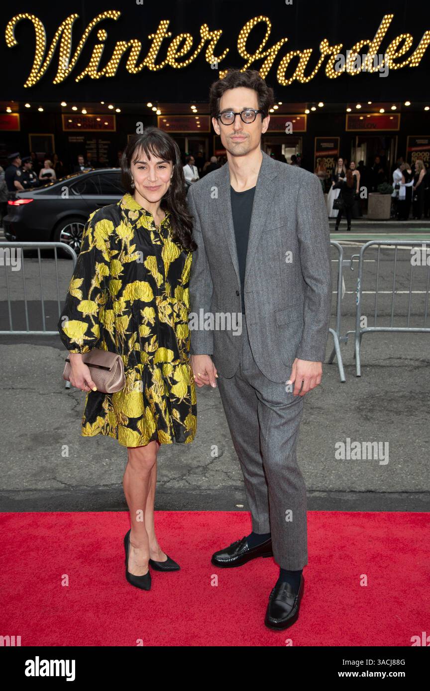 Patricia Delgado und Justin Peck bei der Broadway-Premiere des ...