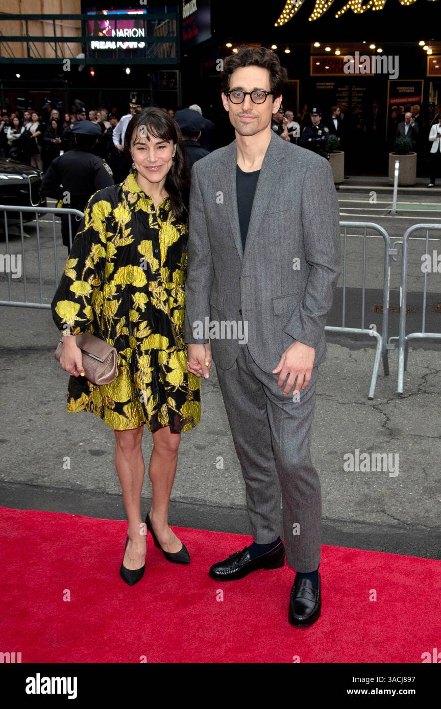 Patricia Delgado und Justin Peck bei der Broadway-Premiere des ...