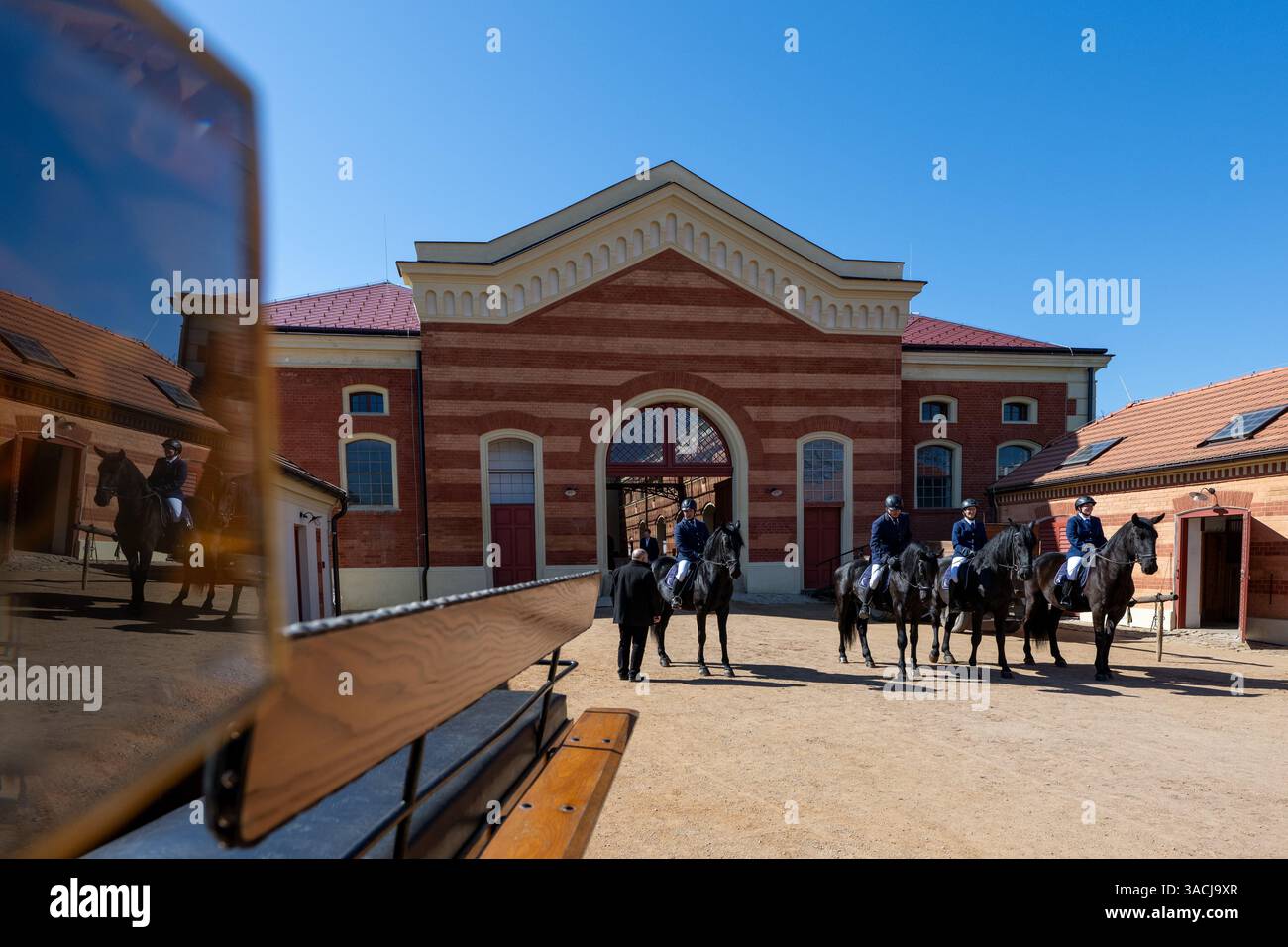 Hermanuv Mestec, Czech Republic. 04th Apr, 2025. Rider at training ...