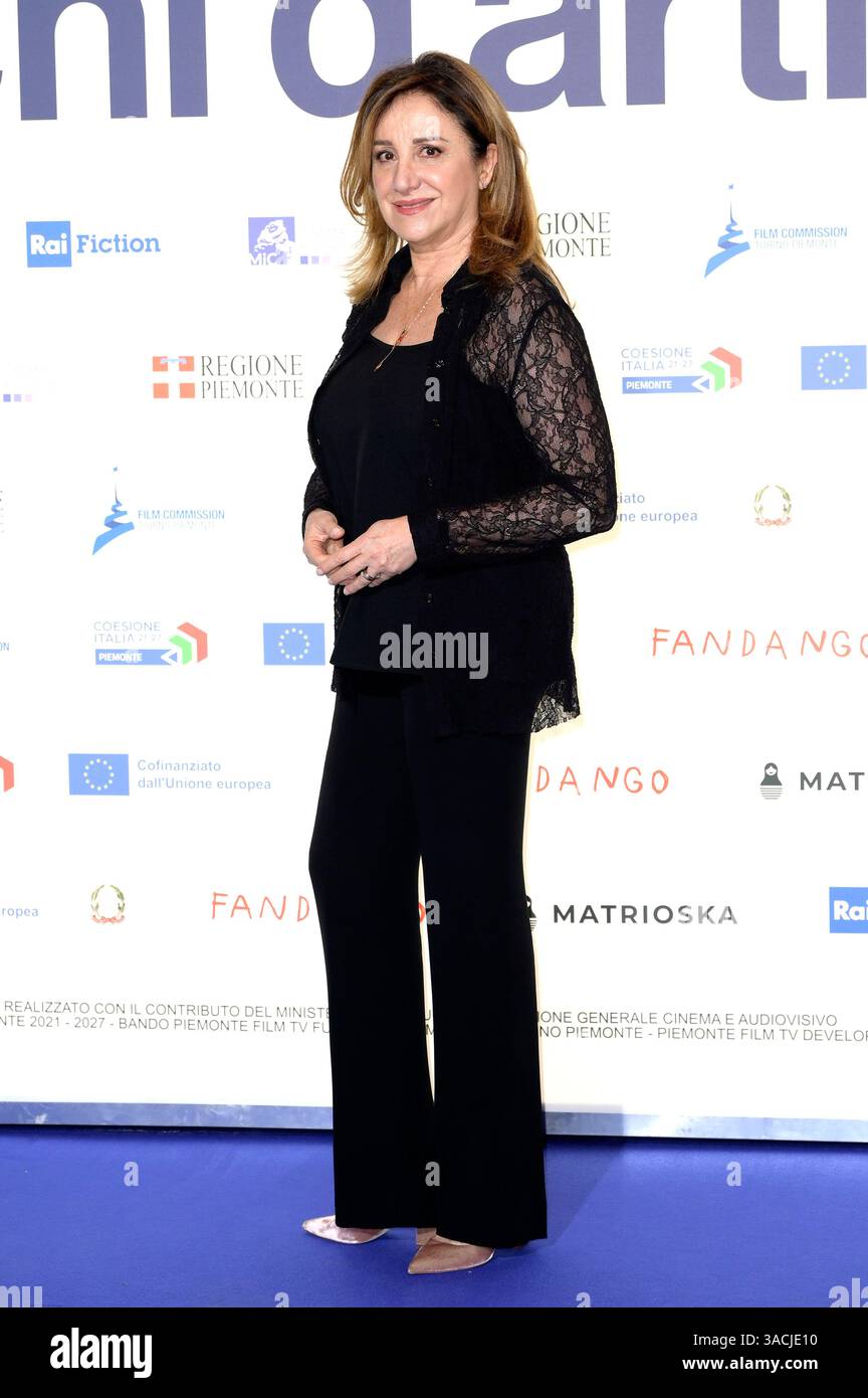 Carla Signoris beim Photocall zur Rai TV-Serie 'Fuochi d'artificio' im ...