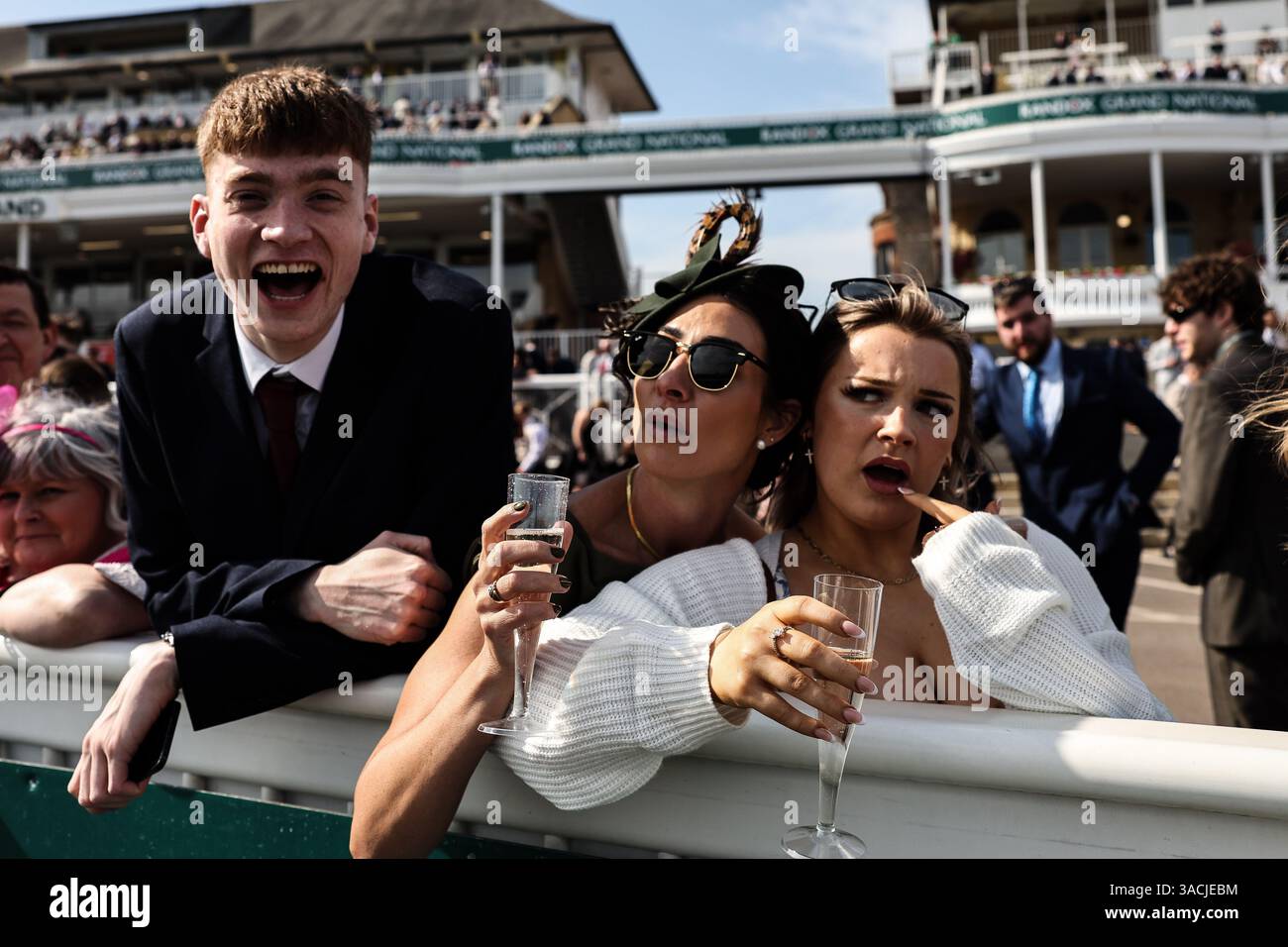 Racegoers during the Randox Grand National 2025 Day 2 Ladies Day at ...