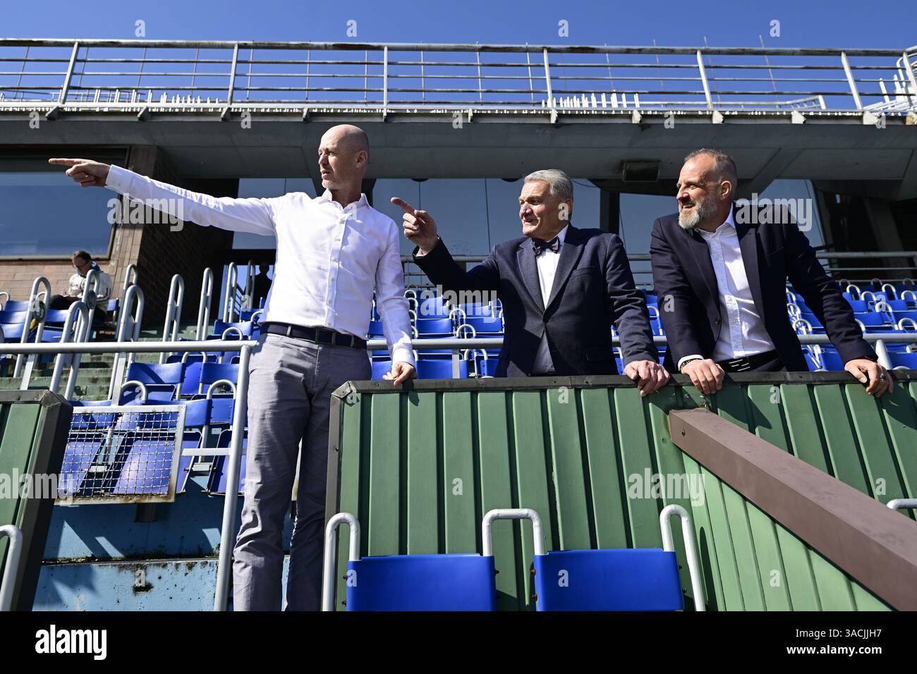 From left: Petr Pala, the captain of the Czech tennis players, the ...