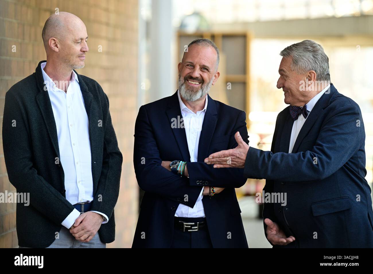 From left: Petr Pala, the captain of the Czech tennis players, the ...