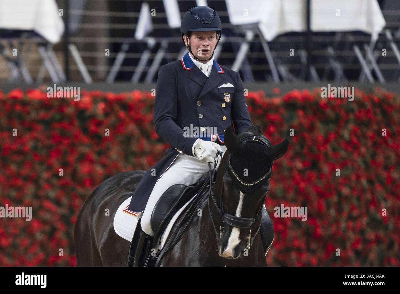United States' Kevin Kohmann on Duenensee competes in the equestrian ...