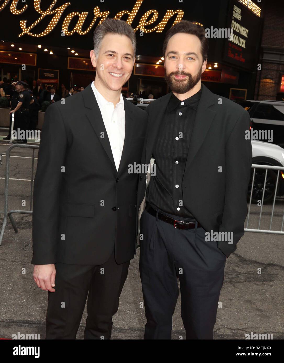 April 3, 2025, New York, New York, USA: TODD SPIEWAK and actor JIM ...