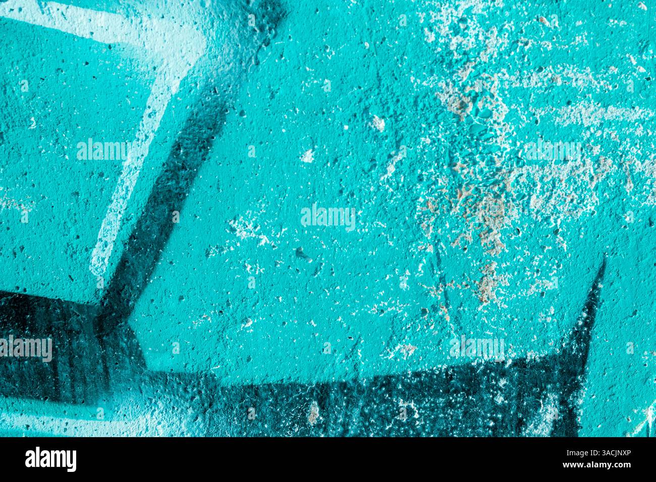 Textured Grunge Turquoise Wall with Abstract Patterns and 90s Retro ...
