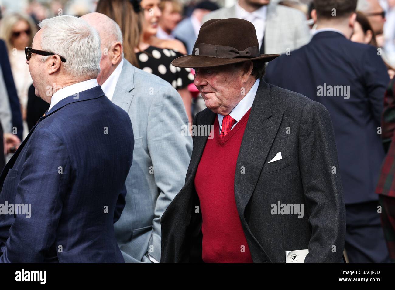 Trainer Nicky Henderson during the Randox Grand National 2025 Day 2 ...