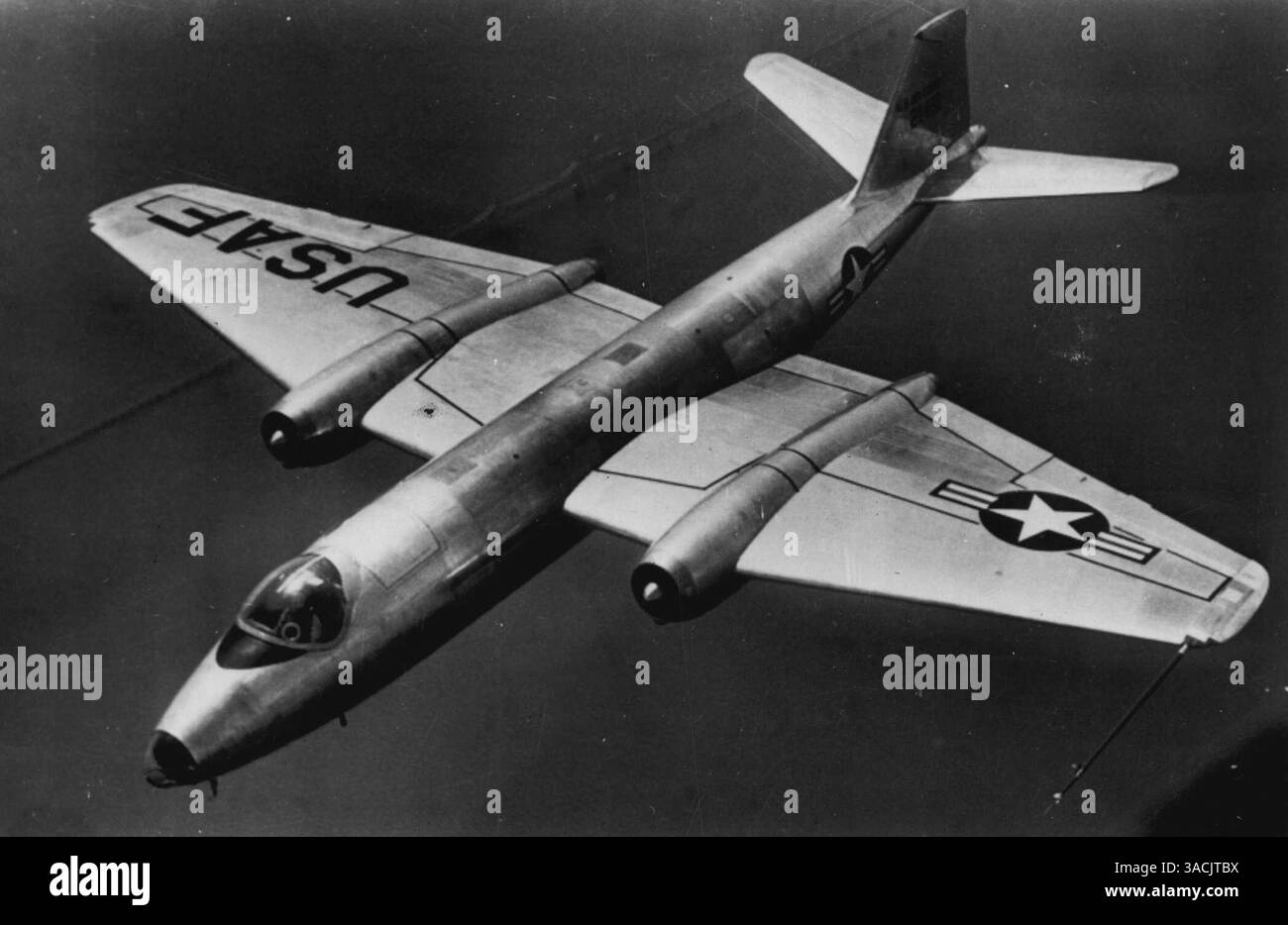 Night Intruder -- This is the first flight photograph of the USAF-57 ...