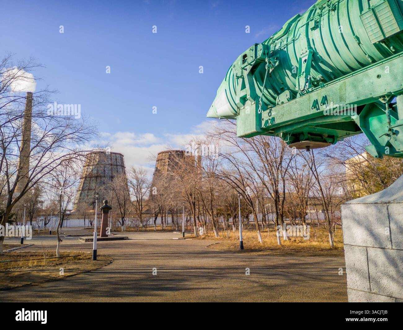 Soviet ICBM missile 15А15 monument (also known as MR-UR-100 Sotka) in ...