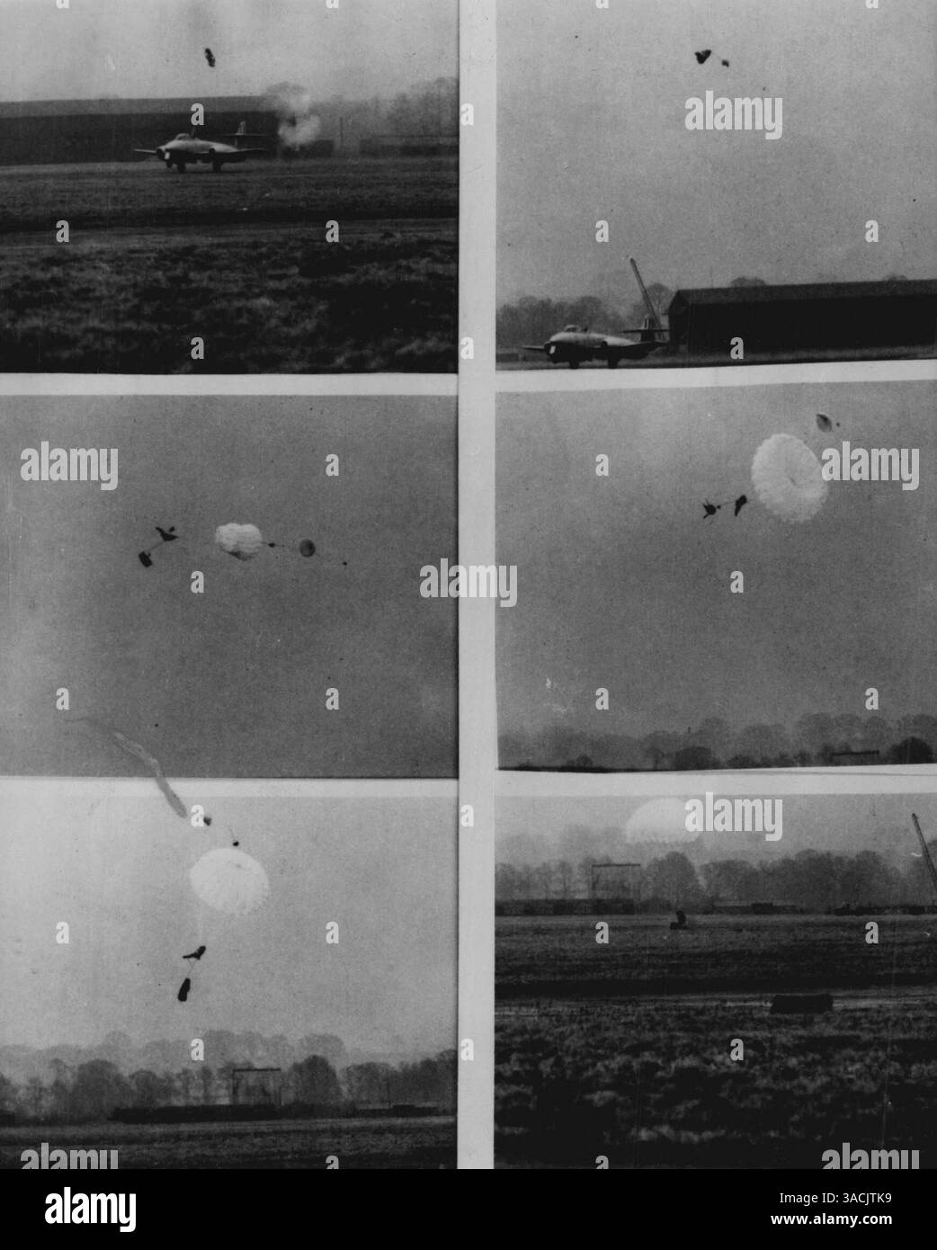 Parachuting From Zero Feet - |This sequence of photos shows a dummy ...