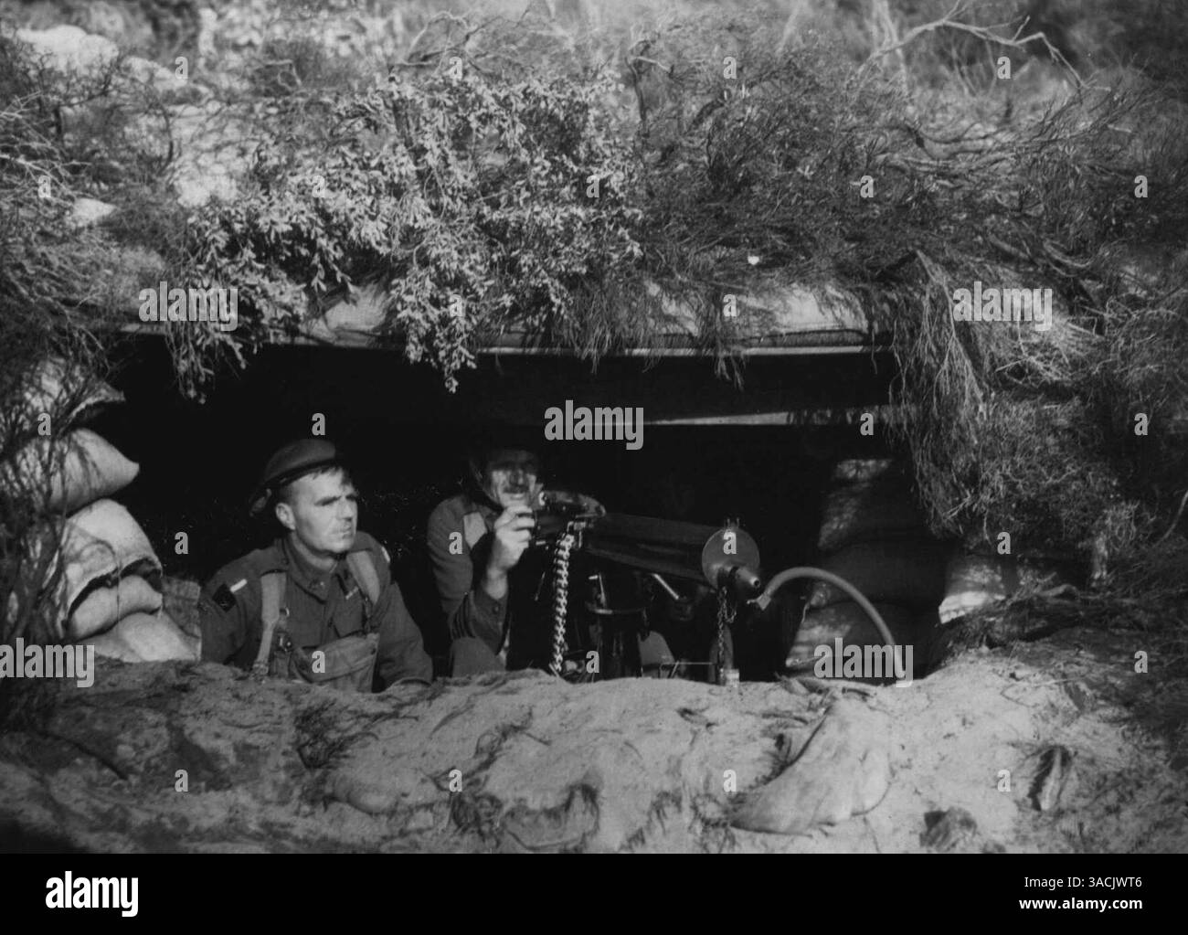 Battalions of Diggers of the last war man battle stations on the ...