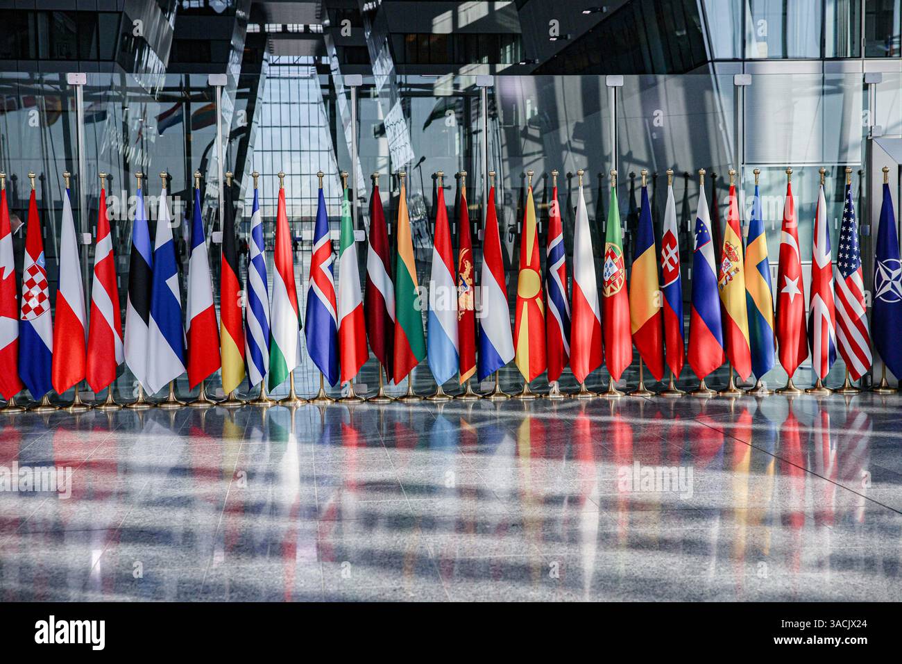 Brussels, Belgium, Belgium. 3rd Apr, 2025. Interior of the main ...