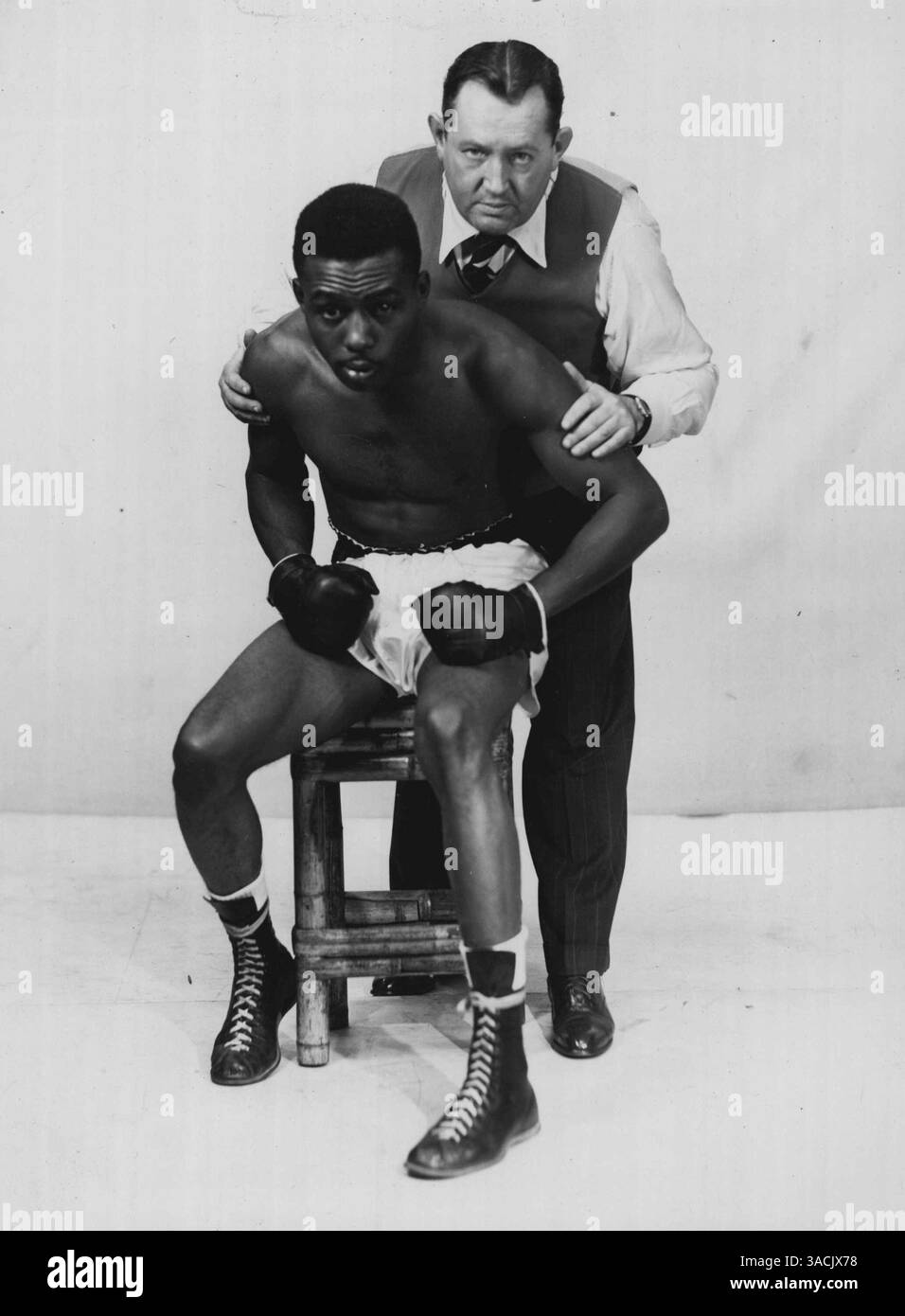 Bill Mr Cowell and Joe Brown. October 11, 1950. (Photo by Phil Ward ...