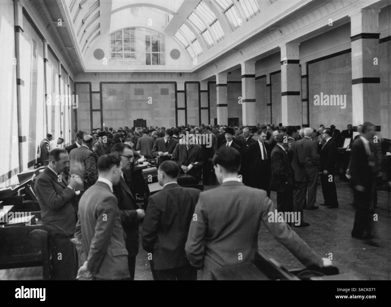 Grain Is Their Business -- Buying and selling going on inside the new ...