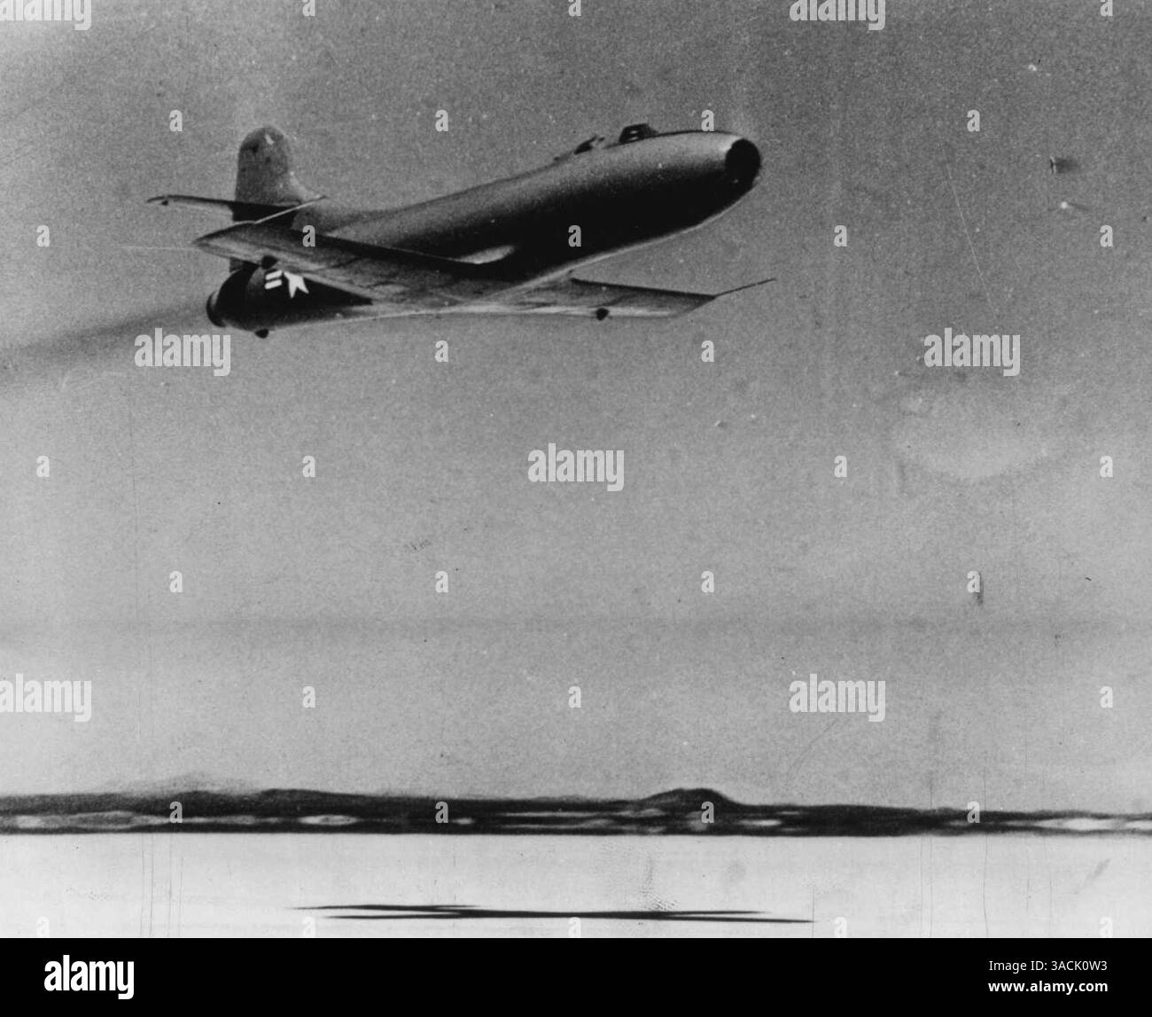 Navy Jet In Speed Run -- A Navy jet D-558 Skystreak, reported ...