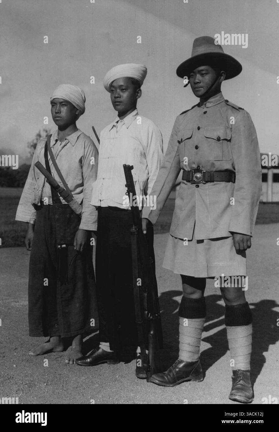 Burma Troops 1942. Once hill tribesman of Burma. Now trained soldier ...