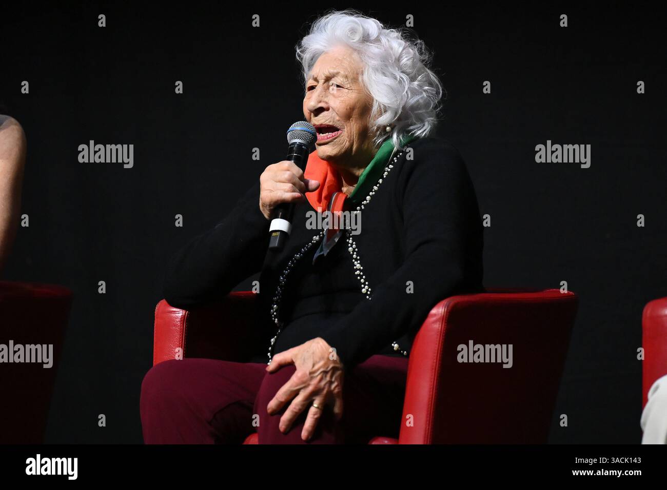 Luciana Romoli during the press conference for the presentation of ...