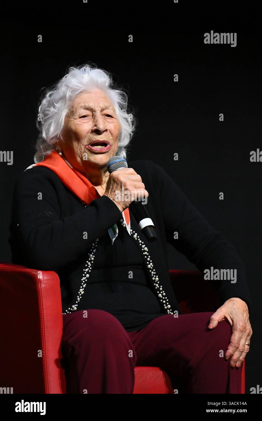 Luciana Romoli during the press conference for the presentation of ...