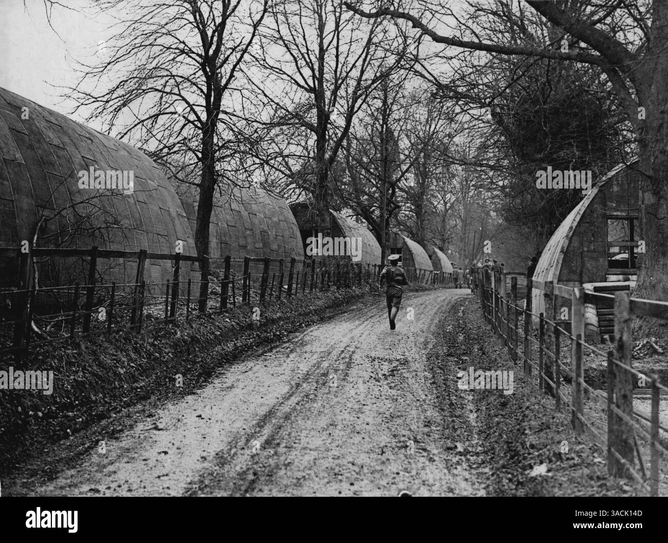 New Type Of Hut For Troops -- Some of the new huts. Huts of a special ...