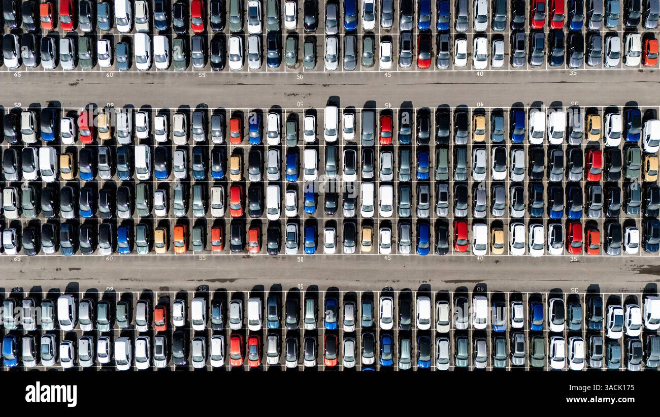 New cars at Royal Portbury Docks, North Somerset. Sir Keir Starmer will ...