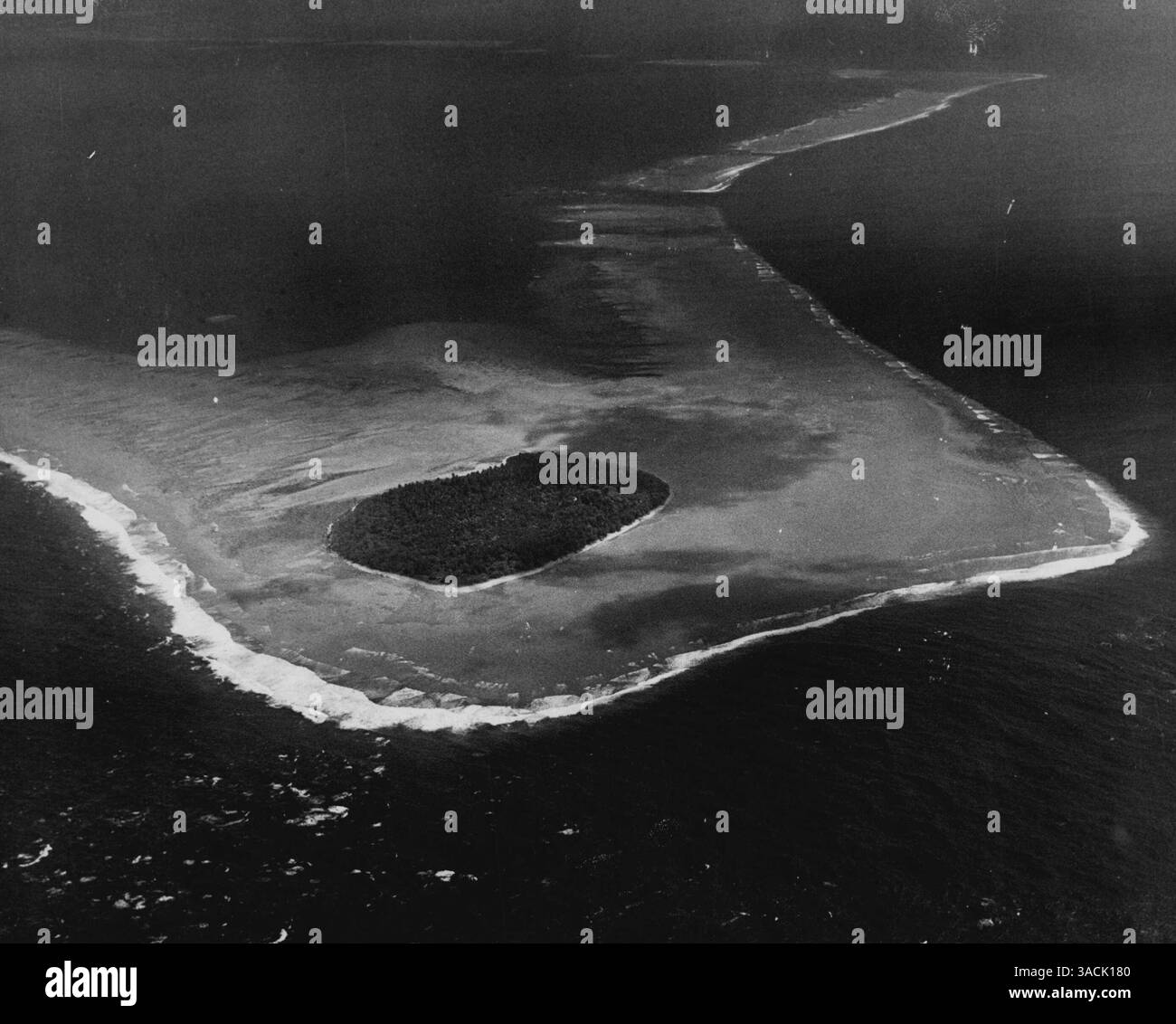 Oroluk Island, one of the small Japanese-held bases in the Carolines ...